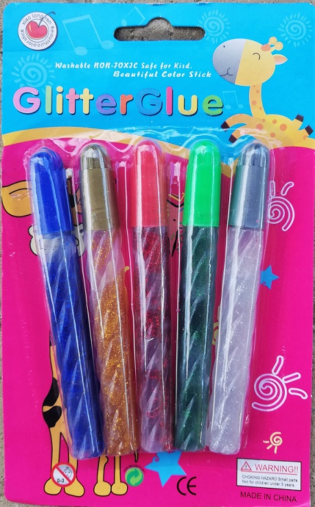 Glitter glue (5 tubes) - Play2Learn