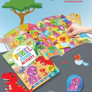 Pixel sticker activity book (dinosaur theme) - with 1 400 stickers ...